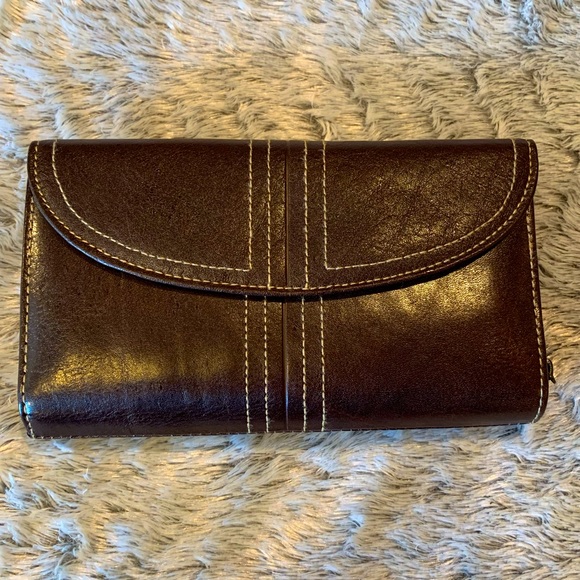 Buxton | Accessories | Buxton Genuine Leather Checkbook Organizer Zip ...
